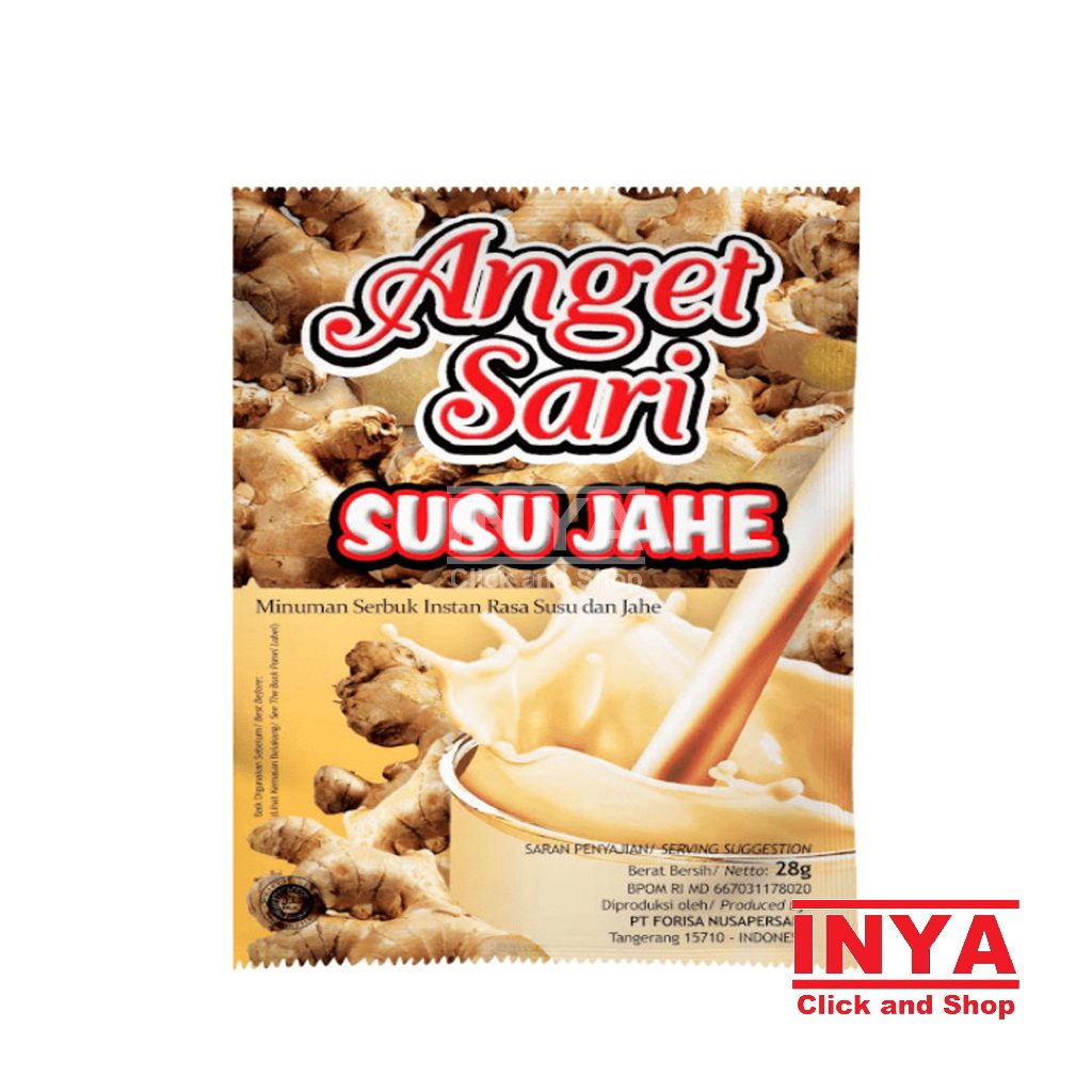 Jual Anget Sari Susu Jahe 25gr Sachet- Minuman Serbuk Jahe - Ginger ...