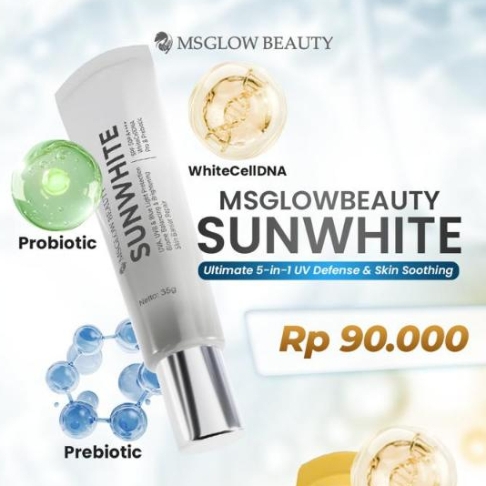 Jual NEW PRODUCT ( MS GLOW - SUNWHITE Brightening SPF 50 PA++++) MS ...