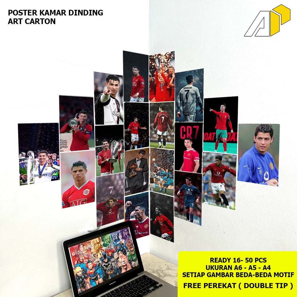 Jual Poster Dinding Kamar Gambar Cristiano Ronaldo / Poster CR7 ...