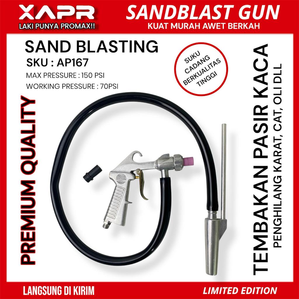 Jual raja Sand blasting gun sanblast pembersih cat pasir silica APR ...