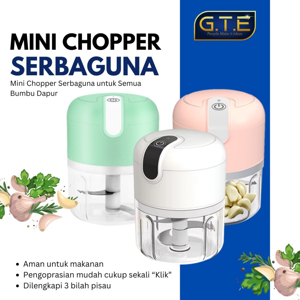 Jual Mini Chopper USB Mini Blender Multifungsi Portable Chopper ...