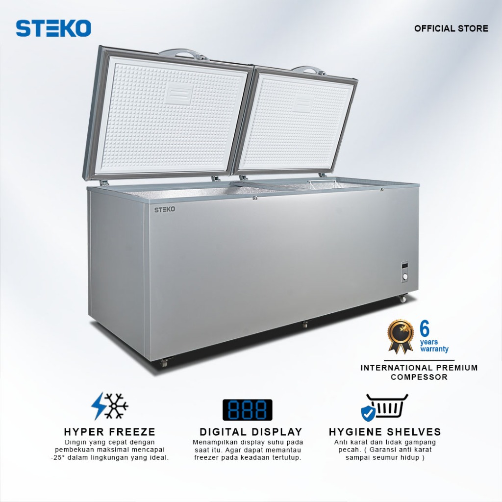 Jual STEKO - Chest Freezer BF 1100 RS (1000 Liter) Led Display | Shopee ...