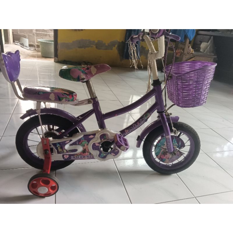 Jual sepeda mini anak perempuan 12 inch interbike BEKAS 2-5 tahun ...