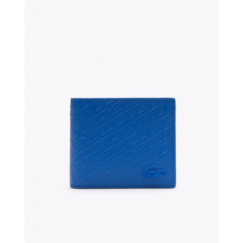 Jual Lacoste mens logo print blue wallet purse bifold Striking ...