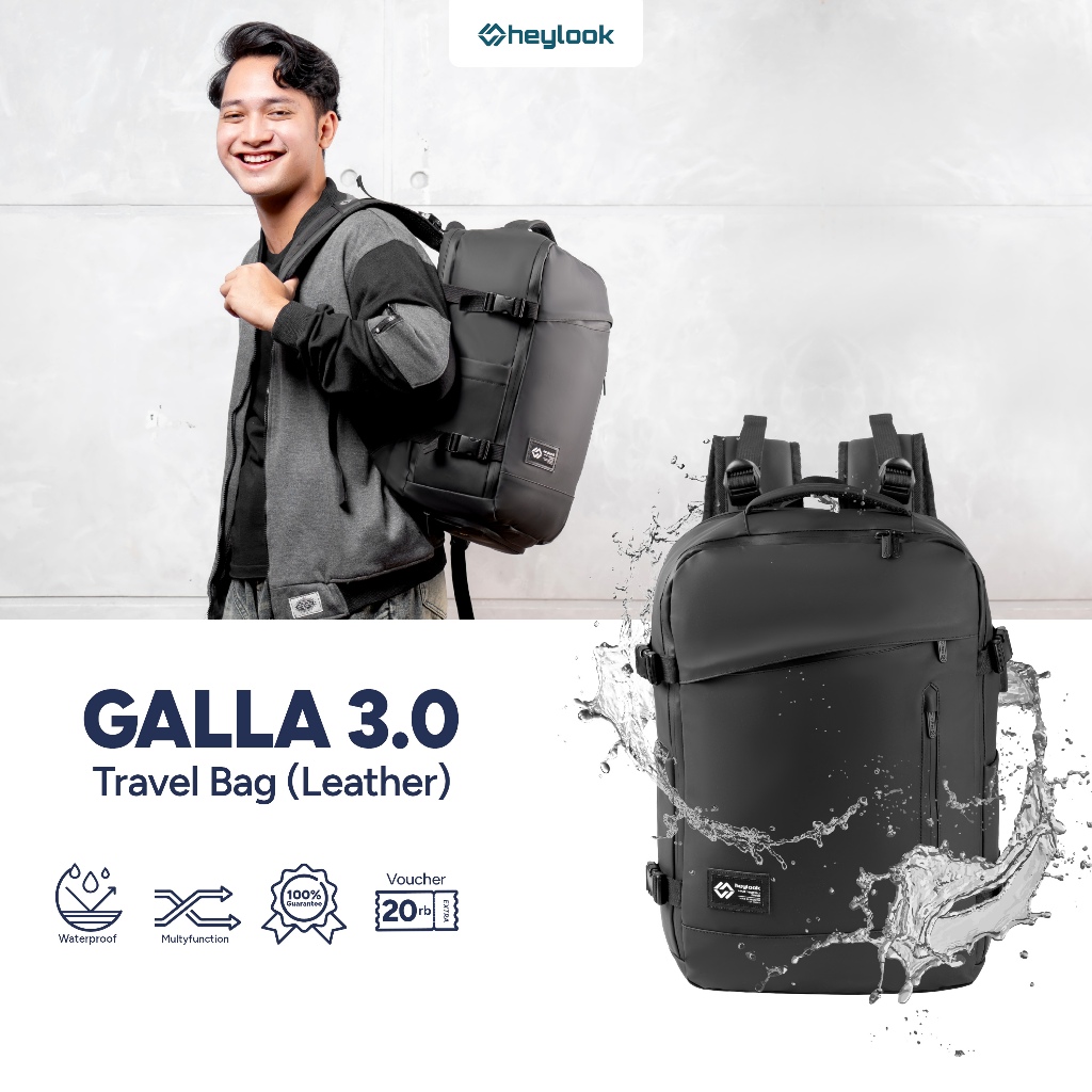 Jual New Arrival - Travelbag Galla Leather Pria Multyfungsi 2 in 1 Tas ...