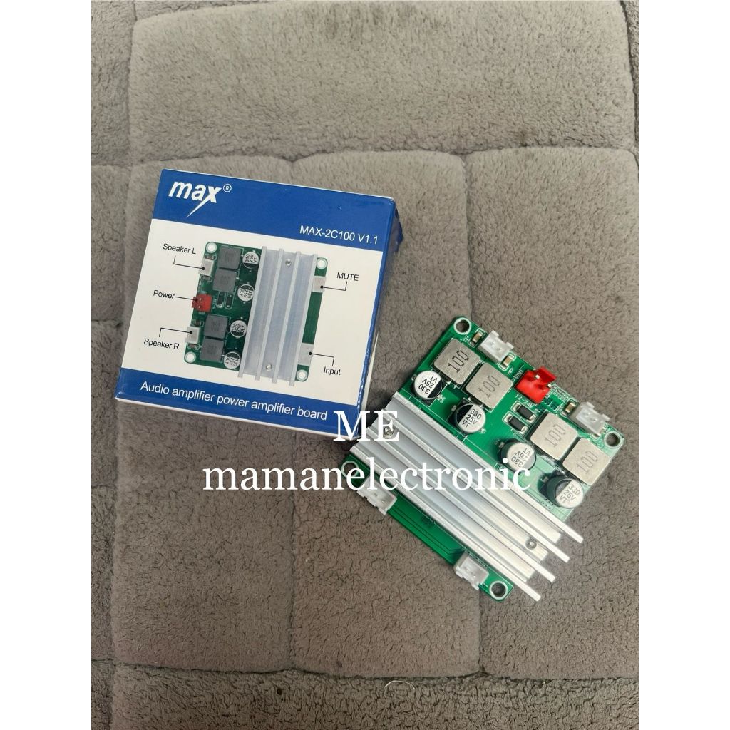 Jual Kit Power Amplifier / Rakitan Power Mini Class D Dual Channel MAX ...