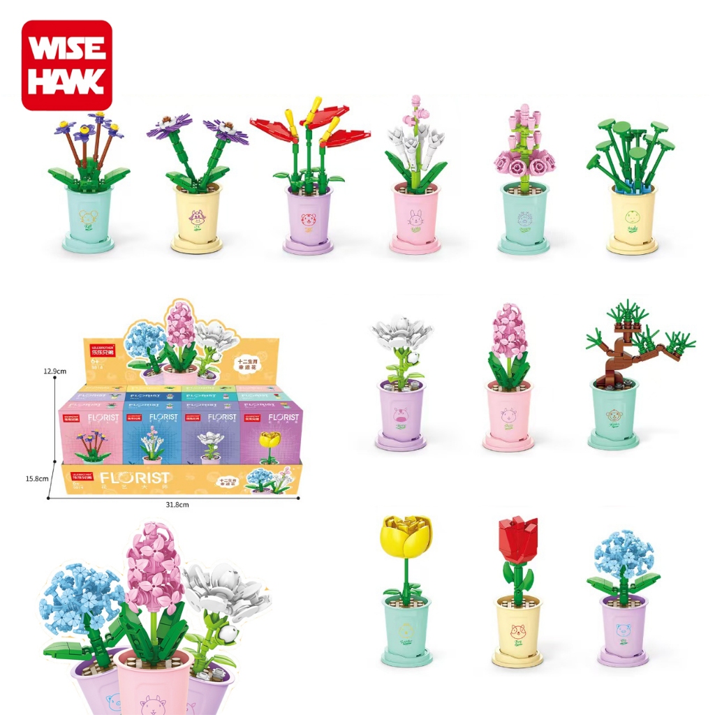 Jual WISEHAWK (COD)DIY puzzle Flower Bunga Susun Edukasi Mainan Nano ...