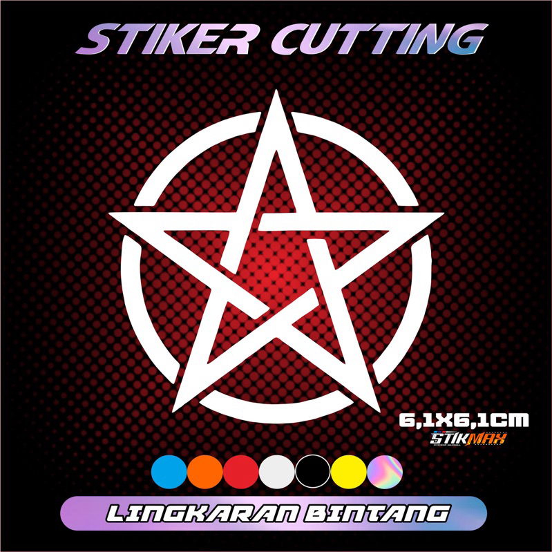 Jual stiker cutting LINGKARAN BINTANG V2 estetik viral hits stiker ...