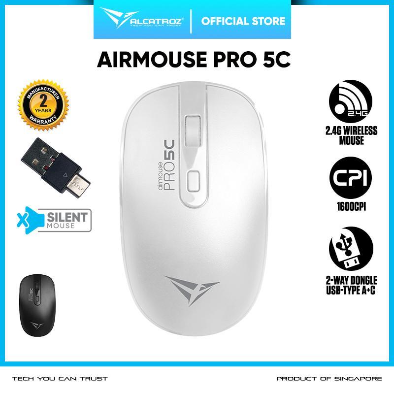 Jual Mouse Wireless Alcatroz AirMouse Pro 5C Silent Click | Shopee Indonesia