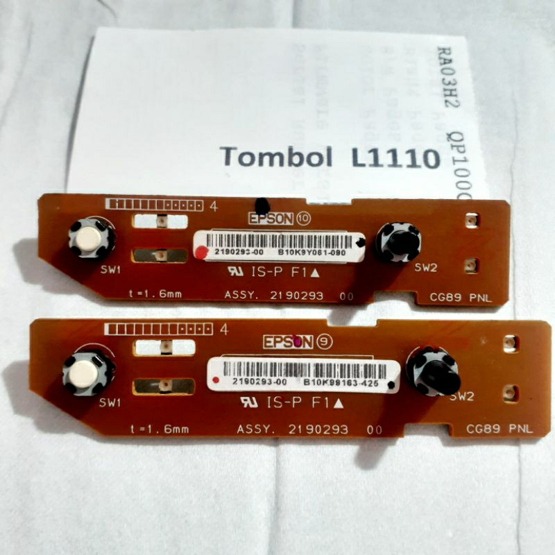 Jual Panel Tombol Power On /OFF Epson L1110/L1210 Copotan Original ...