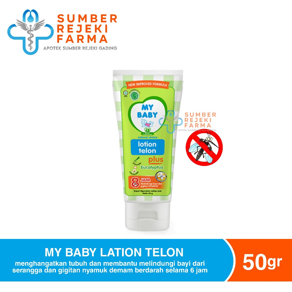 Jual MY BABY Lotion Telon Plus 50 g- Bayi Krim Telon Anti Nyamuk 8 Jam ...