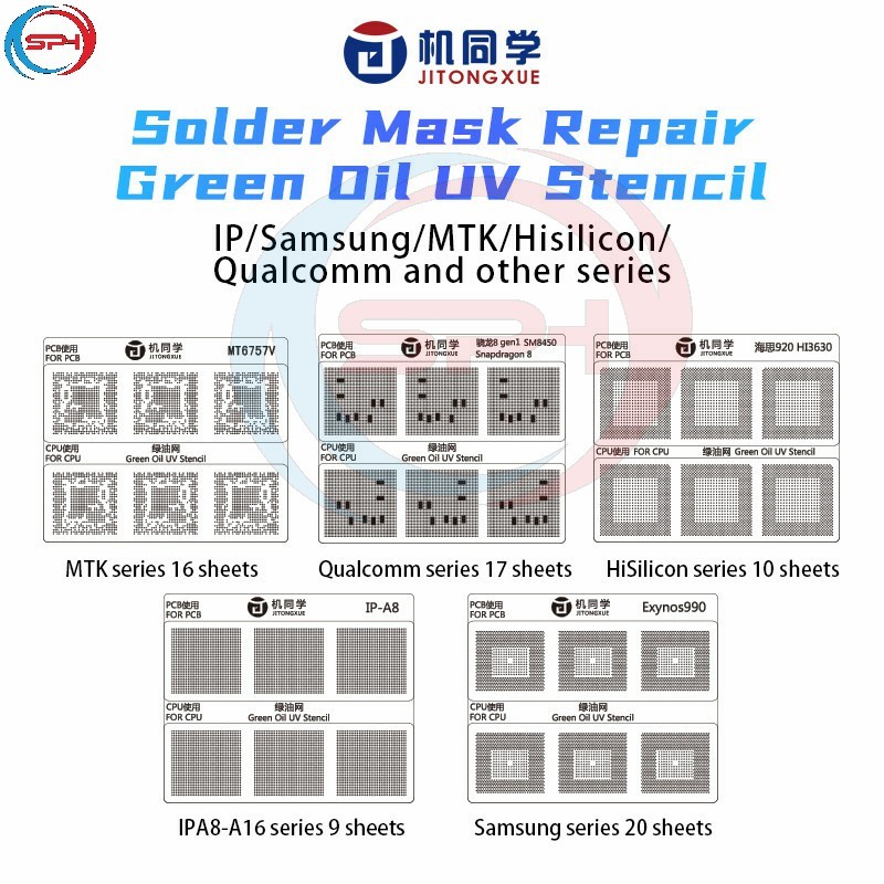 Jual JTX GS-01 Green Oil UV Stencil CETAKAN IC SOLDER MASK JITONGXUE ...