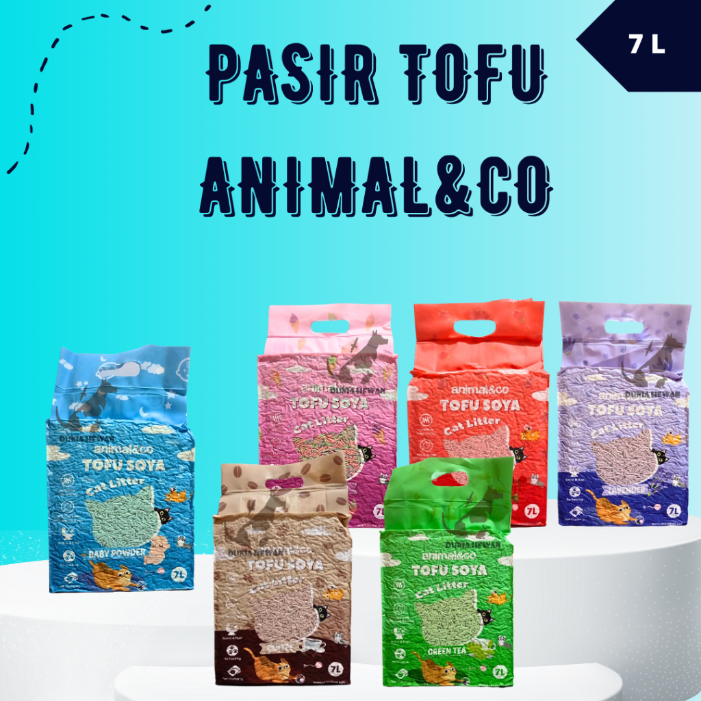 Jual PASIR KUCING TOFU / SOYA PASIR GUMPAL ANIMAL&CO ANIMAL AND CO TOFU ...