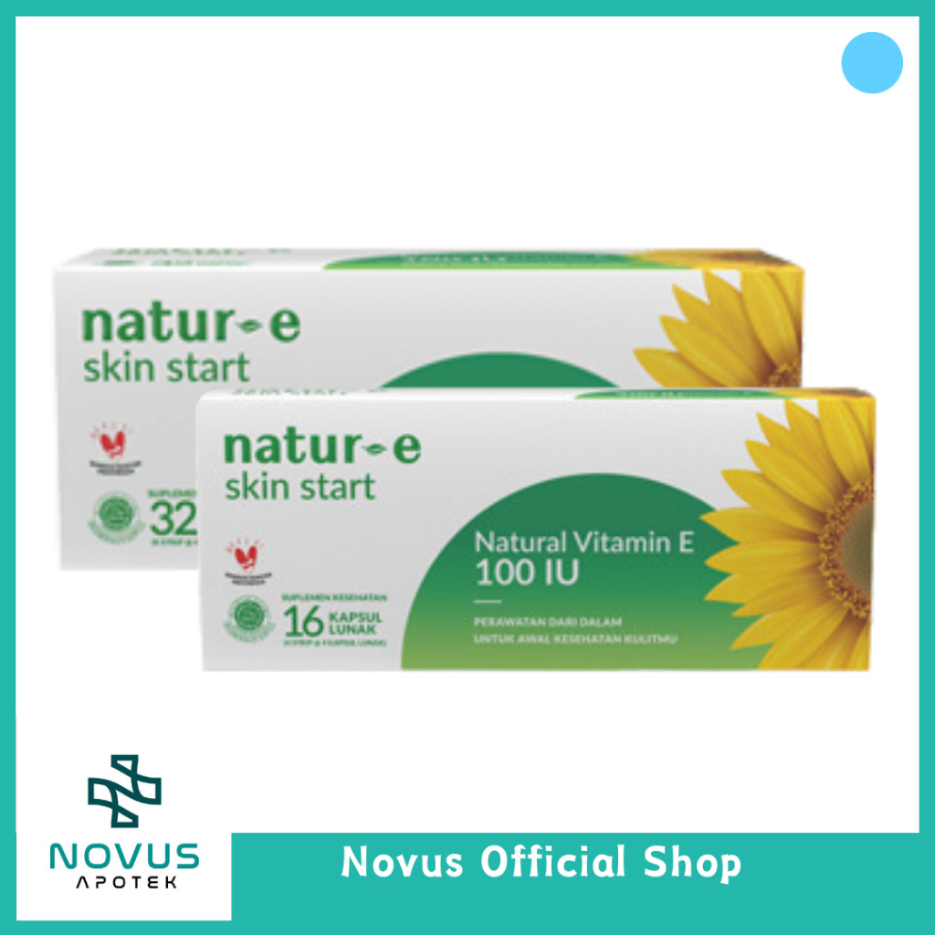 Jual NATUR E SKIN START Natural Vitamin E 100 IU 16s 32s Soft Capsule ...