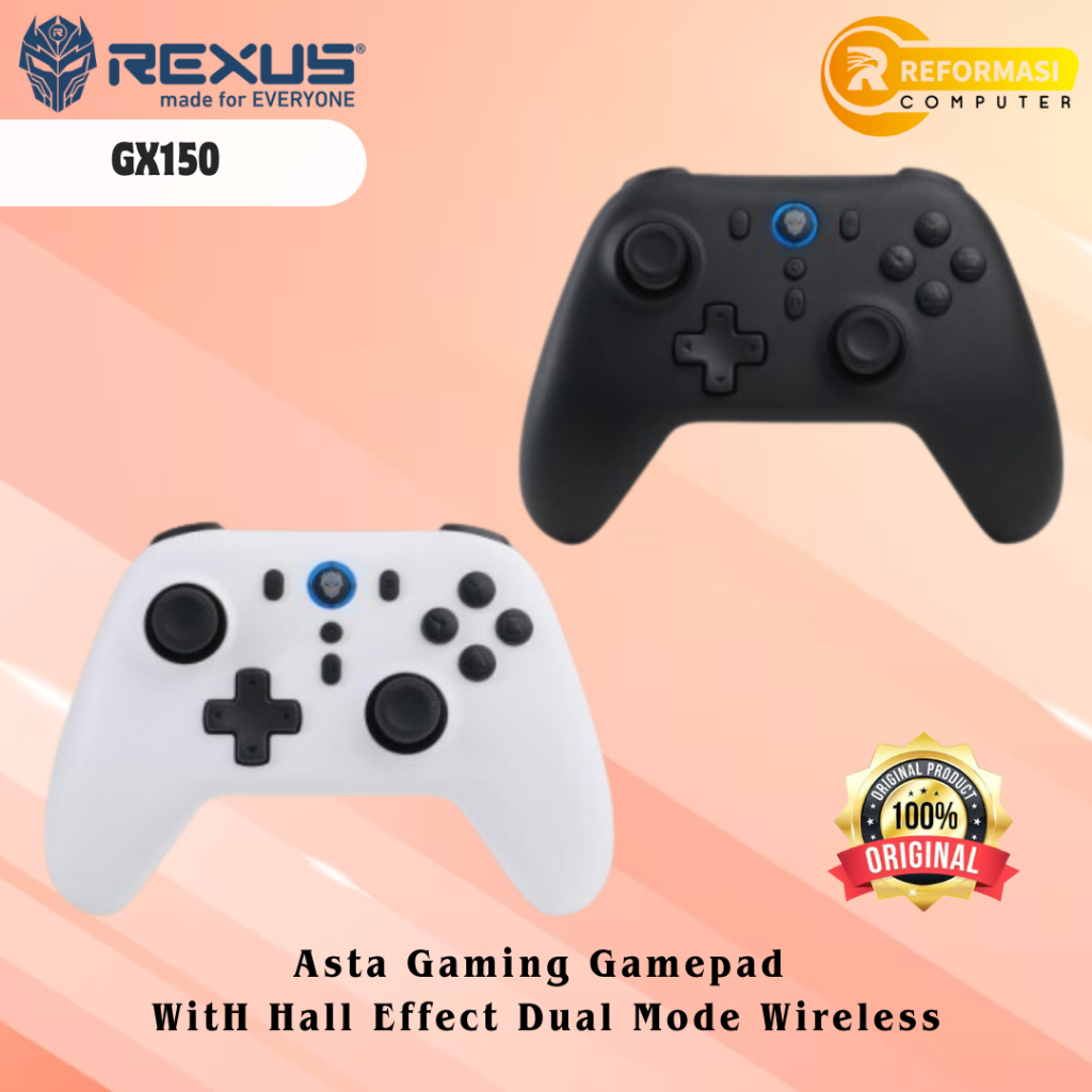 Jual Rexus Asta GX150 Gaming Gamepad WitH Hall Effect Dual Mode ...