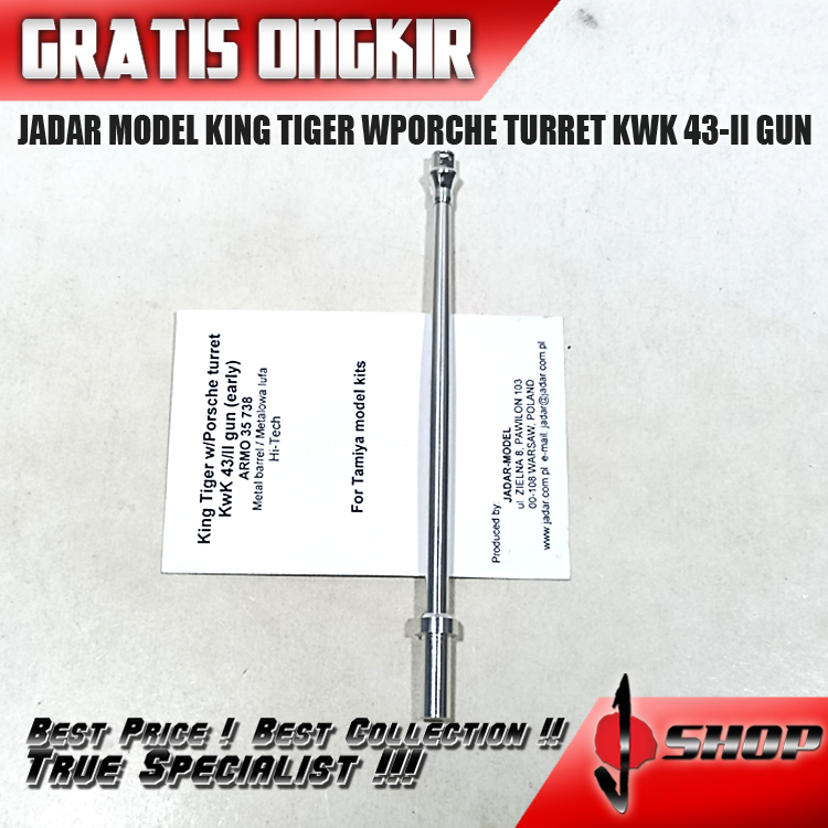 Jual JADAR MODEL ARMO 35738 1/35 KING TIGER W/PORSCHE TURRET KWK 43/II ...