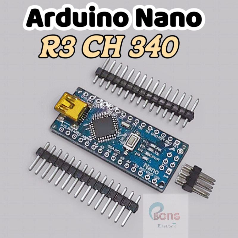 Jual Arduino Nano R3 CH340 ( Tanpa Kabel & Pin Belum Tersolder) Mini ...