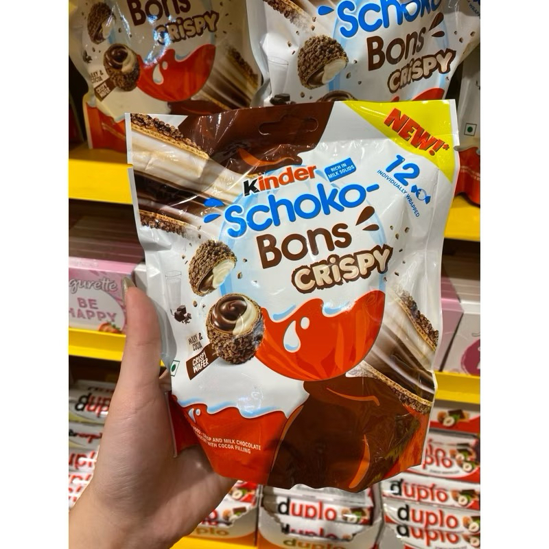 Jual kinder schoko bons crispy wafer isi 12 pcs | Shopee Indonesia