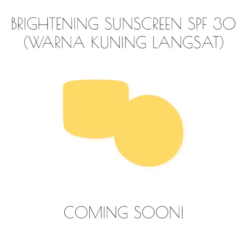 Jual Brightening Sunscreen SPF 30 (Warna Kuning Langsat) | Shopee Indonesia