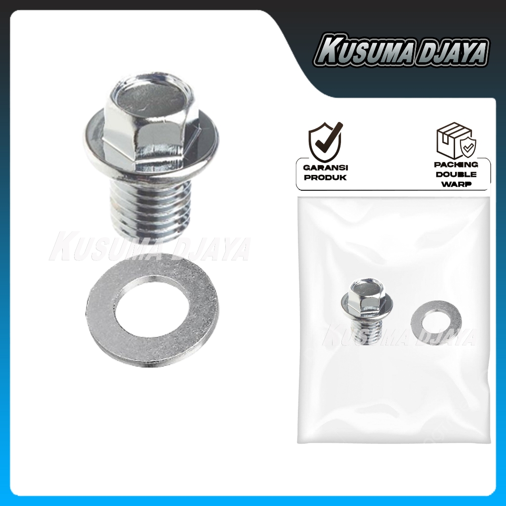 Jual BAUT+RING TUTUP PEMBUANGAN OLI BAWAH BEAT SCOOPY GENIO PCX STYLO ...