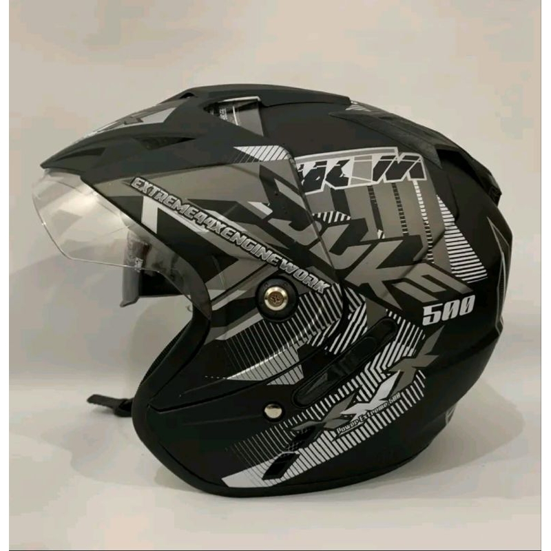 Jual HELM MOTOR DOUBLE SNI DEWASA/MOTIF MOTOR GP TERBARU SNI | Shopee ...