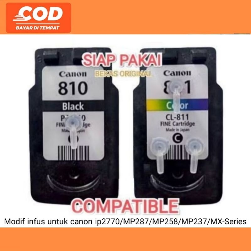 Jual Catridge infus canon 810 / 811 | GARANSI BAGUS | Like new | Shopee ...