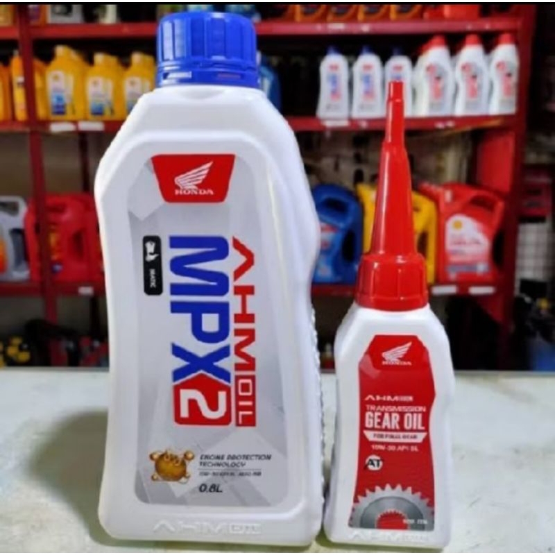 Jual AHM OLI MPX2 800 ML 10W-30 API SL OLI MATIC MPX2 + Gardan | Shopee ...