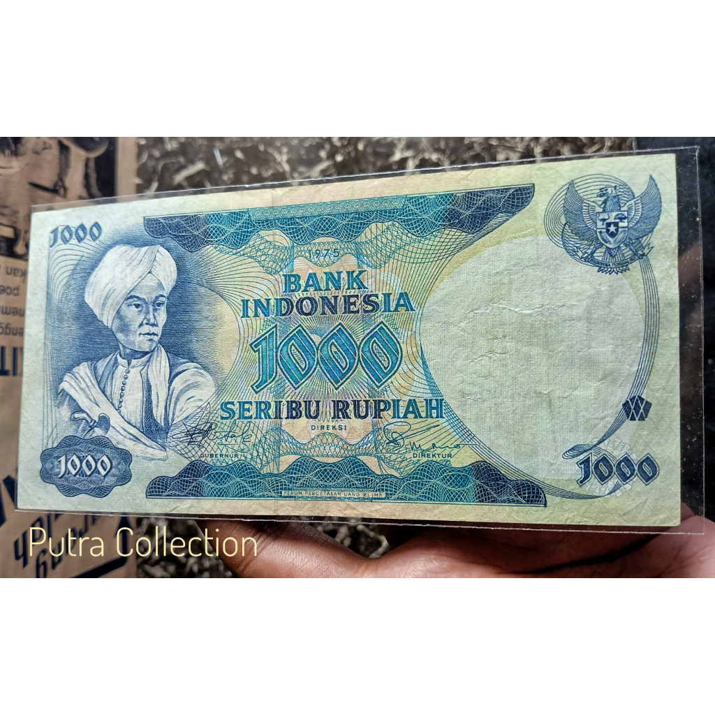 Jual Uang 1000 Rupiah Pangeran Diponegoro Tahun 1975 SERI X (V47) | Shopee Indonesia