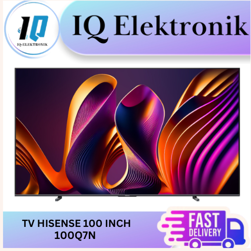Jual TV HISENSE 100Q7N QLED SMART TV 100 INCH UHD 4K AI UPSCALER DOLBY ...
