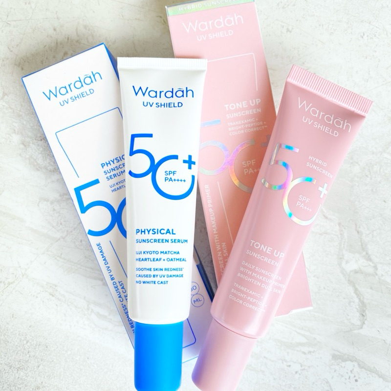 Jual NEW! Wardah UV Shield Physical Sunscreen Serum SPF 50+ PA++++ || NEW! WARDAH UV SHIELD TONE ...