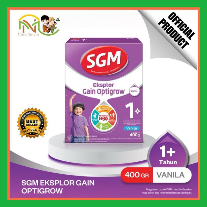 Jual SGM Eksplor Gain Optigrow 1 plus 400gr Mitra Nutrisi | Shopee ...