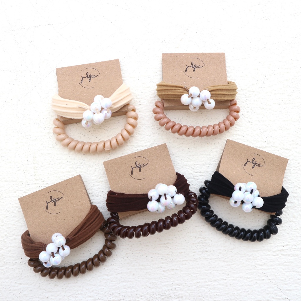 Jual J&J RIBBON | KARET SPIRAL SET WARNA ESTETIK SIMPLE DEWASA ANAK ...