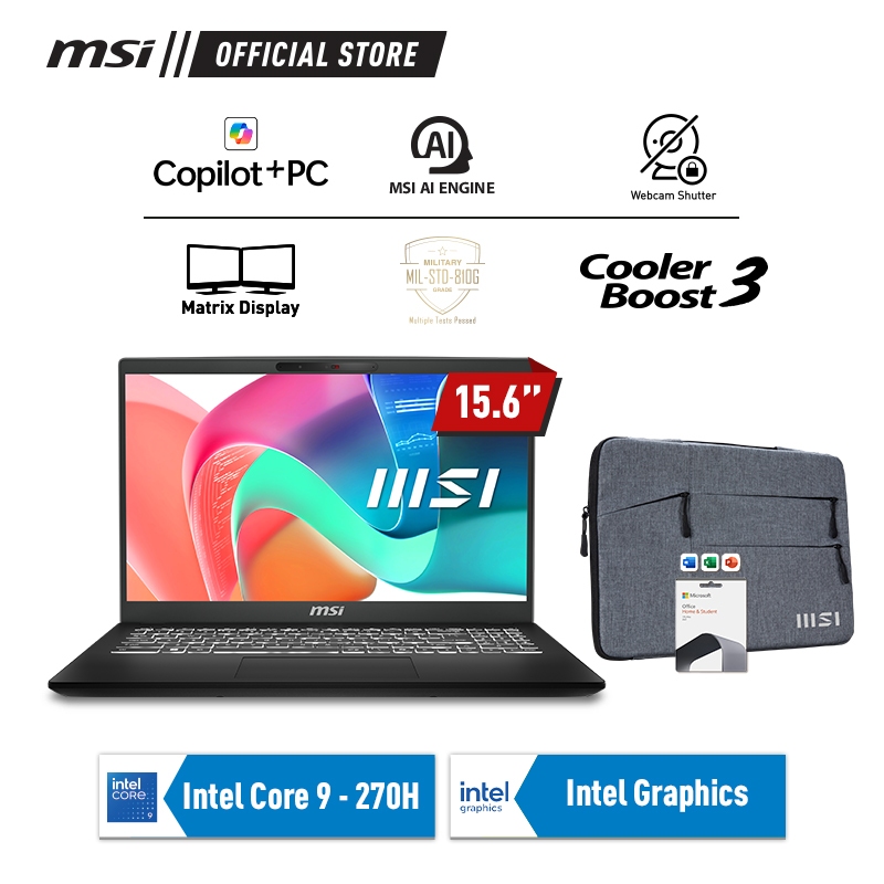 Jual MSI MODERN 15 H CORE 9-270H 16GB 1TB W11+OHS 15.6FHD IPS | Shopee ...