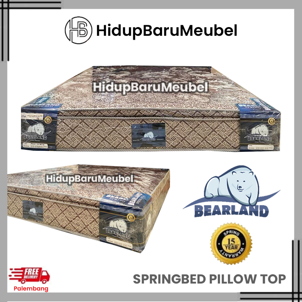Jual Matras BEARLAND Pillowtop by OLIMPIC / Springbed murah ekonomis ...