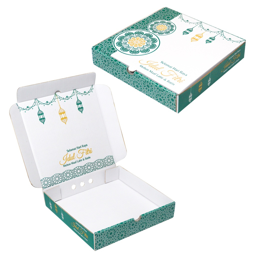Jual ( 5 pcs ) Box Parcel 4 Toples Bulat 250gr Kardus Kotak Hampers Eid ...