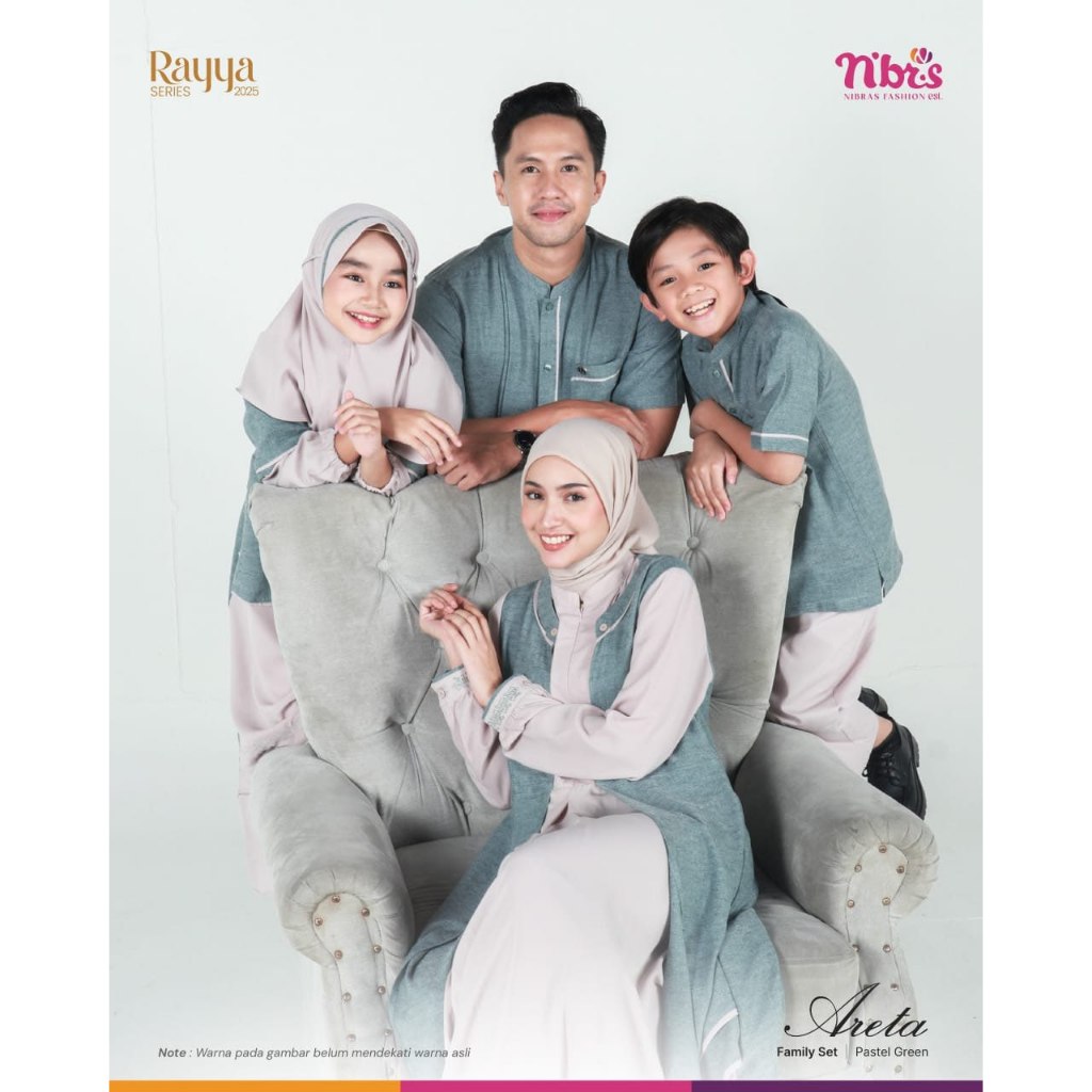 Jual SARIMBIT NIBRAS ARETA PASTEL GREEN RAYA SERIES 2025 TERBARU ...
