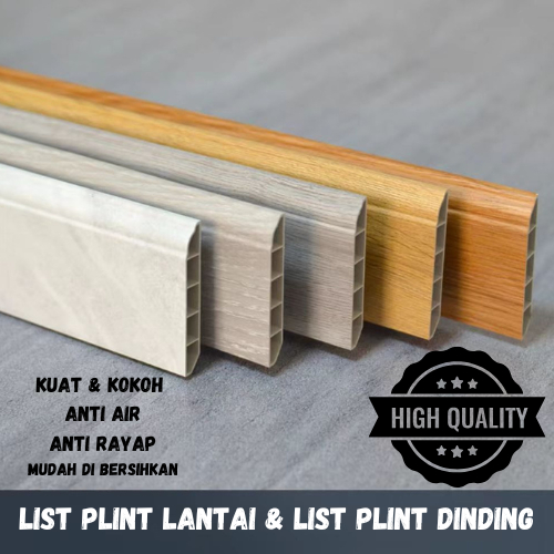 Jual 290CM PLINT LANTAI PVC /LIST PINT LANTAI DINDING 8CM LIST LIST ...