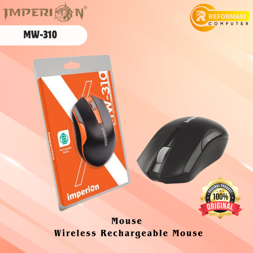 Jual Imperion MW-310 Wireless Rechargeable Mouse | Shopee Indonesia