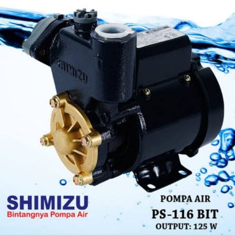 Jual SHIMIZU PS116BIT MESIN AIR SUMUR DANGKAL NON OTOMATIS POMPA AIR ...