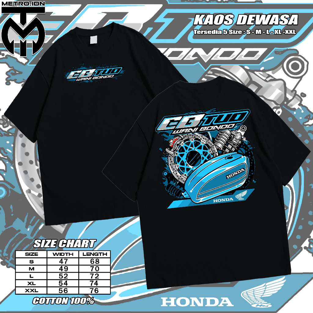 Jual Kaos CB Tuo Wani Bondo Original Free Stiker Melimpah (2 Warna ...