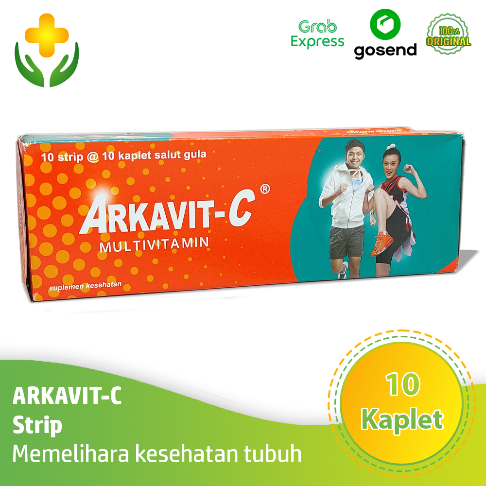 Jual Arkavit C Strip 10 Kaplet Vitamin Daya Tahan Tubuh | Shopee Indonesia