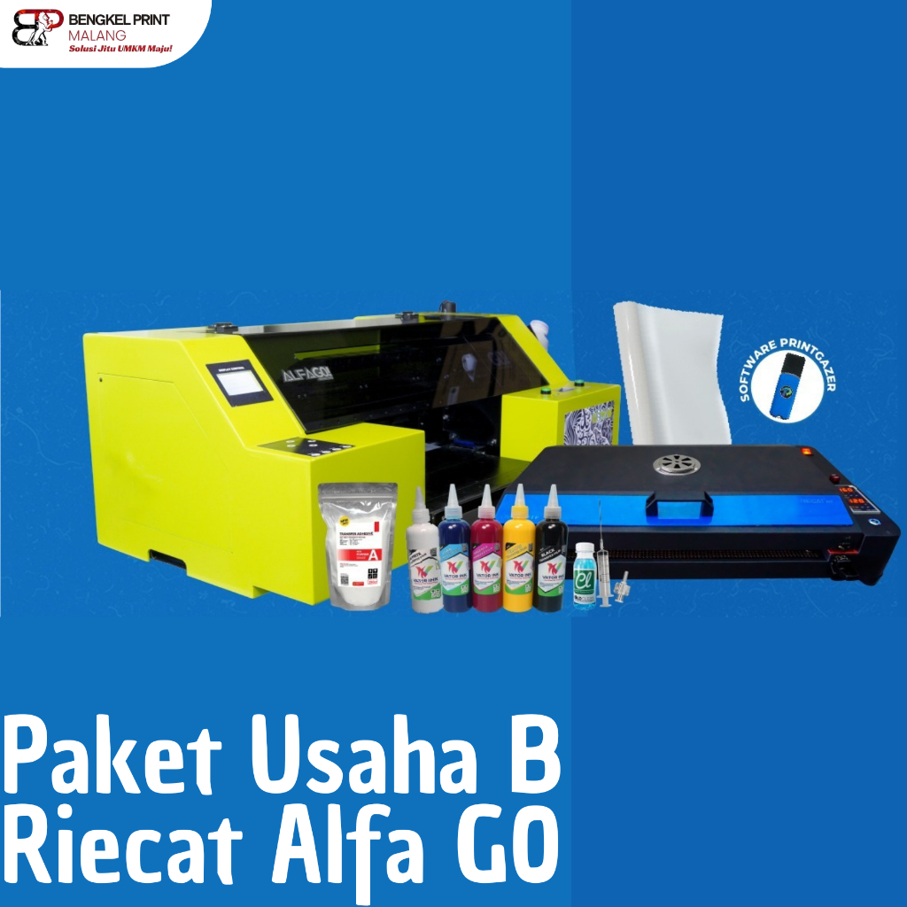 Jual Paket Usaha Sablon DTF | Paket Printer DTF Large Format ALFA G0! + Mesin Oven | Shopee ...