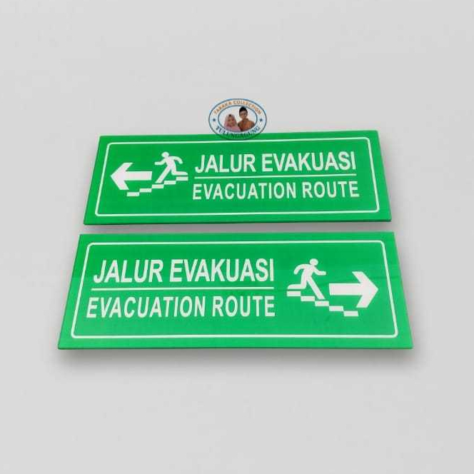 Jual Akrilik Jalur Evakuasi Tangga | Rambu Akrilik Evakuasi Tangga ...