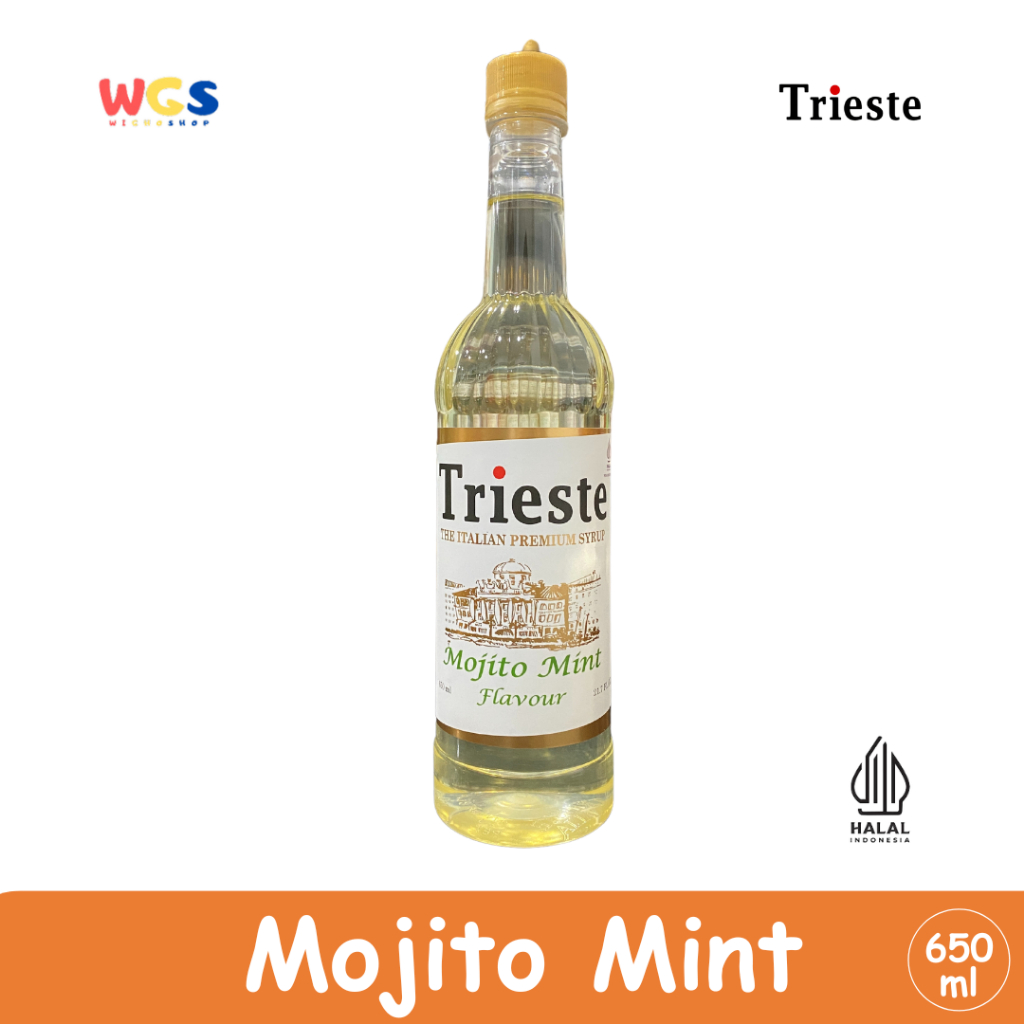 Jual Trieste Syrup Premium Mojito Mint Flavour 650ml – Sirup Rasa Mint ...