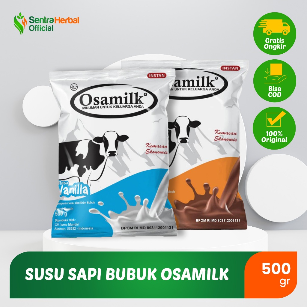 Jual OSAMILK - Susu Sapi Bubuk Penambah Berat Badan Osamilk Vanila dan ...