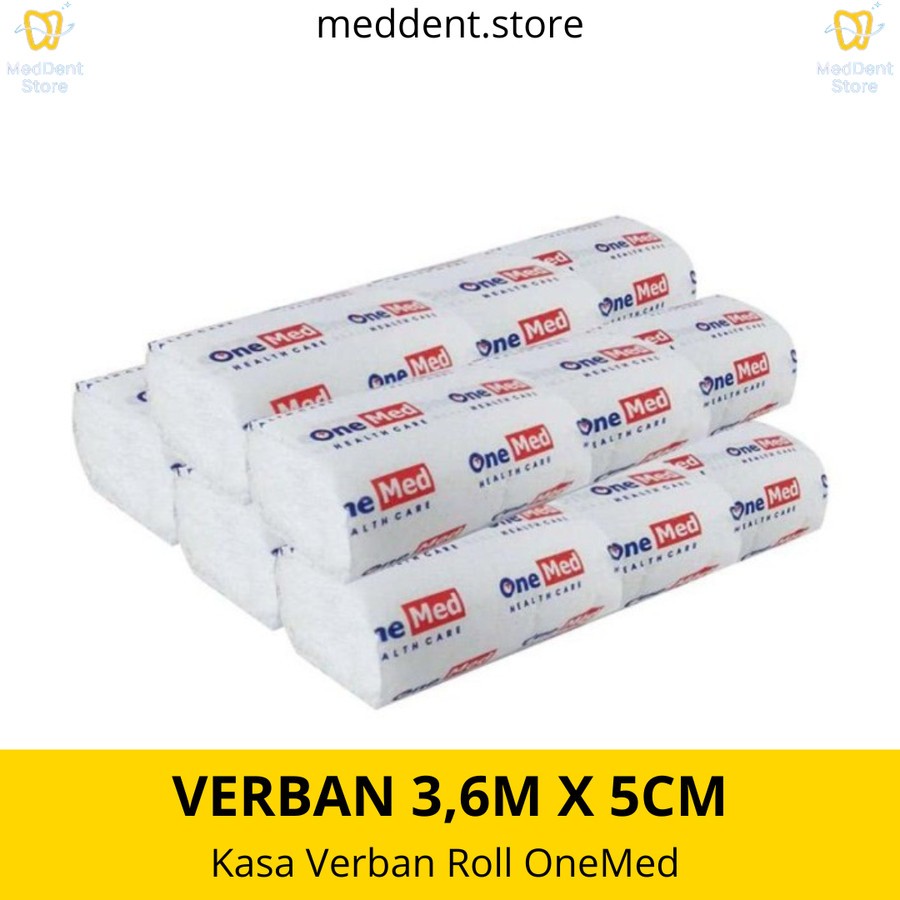 Jual Kasa Verban Gulung OneMed 3,6M x 5CM / Kasa Perban 5cm - Satuan ...