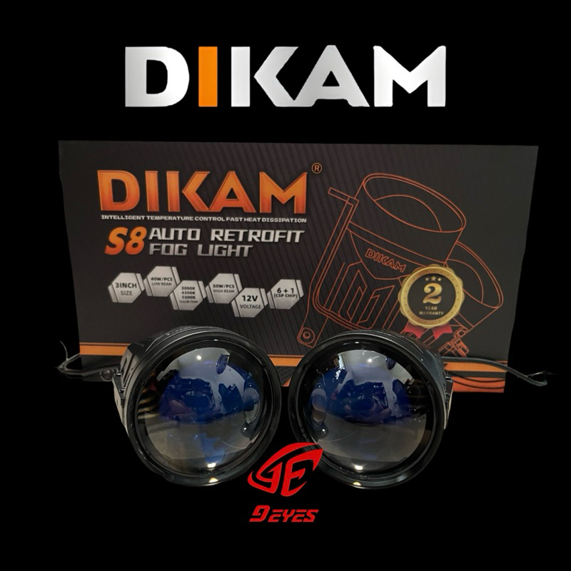 Jual DIKAM S8 Foglamp Biled Semi Laser Bluelens 3.0 Inch | Shopee Indonesia