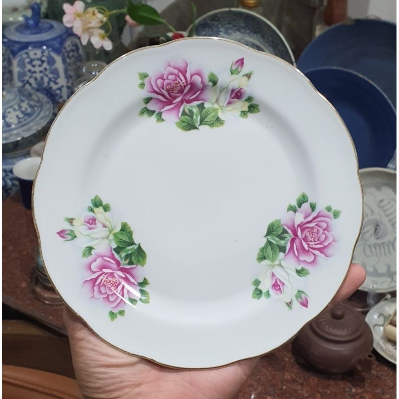 Jual piring kue cina Tahun 80 an antik jadul 17,5cm | Shopee Indonesia
