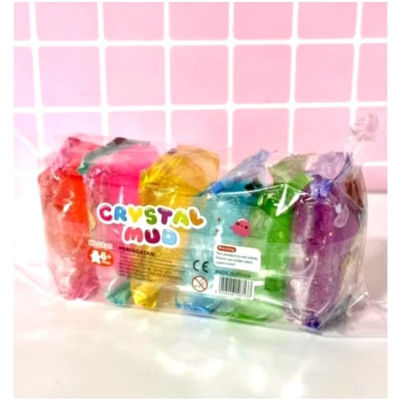 Jual Slime Crystal Mud Slime Pack isi 6 | Shopee Indonesia