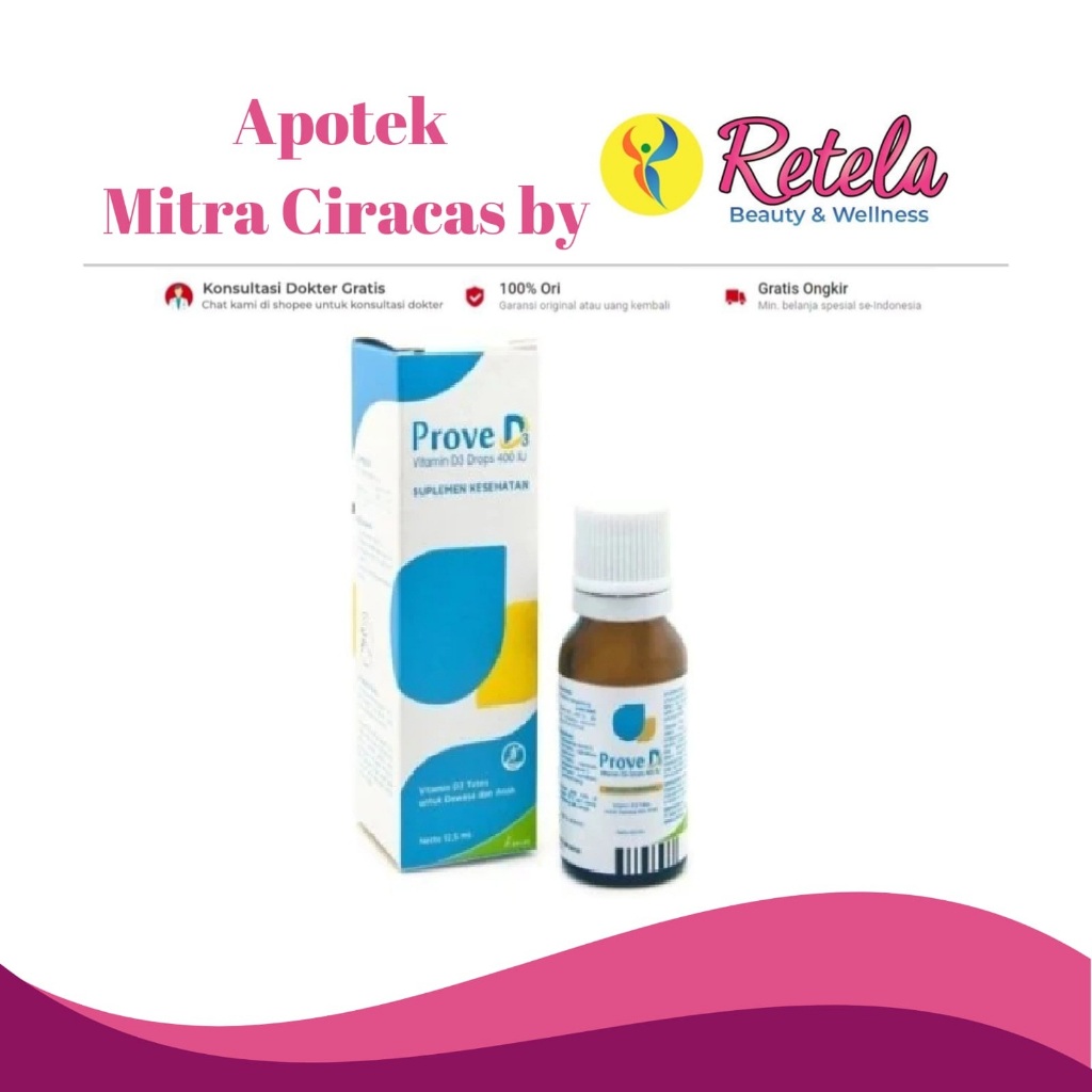 Jual PROVE D3 VIT D3 DROPS 12.5ML | Shopee Indonesia